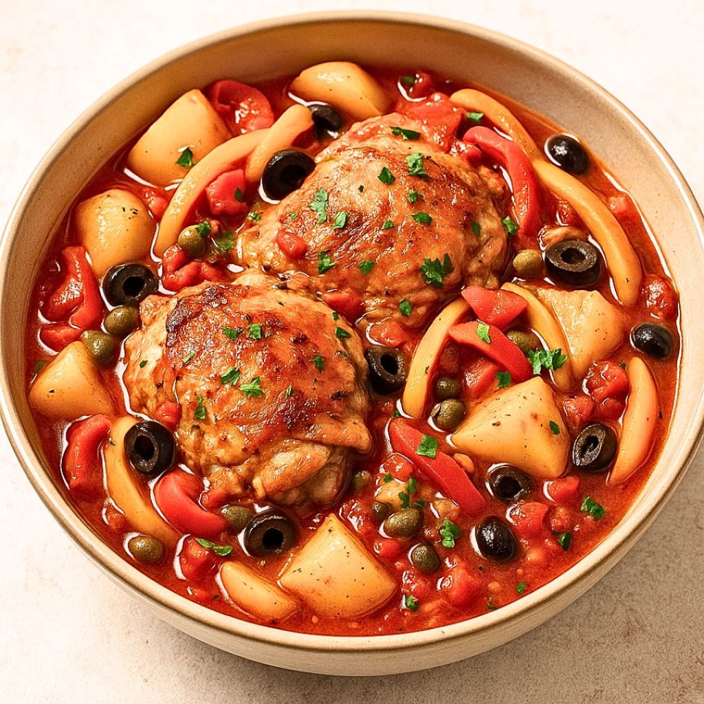 One-Pot Roman Chicken Cacciatore With Potatoes | Easy Dinner