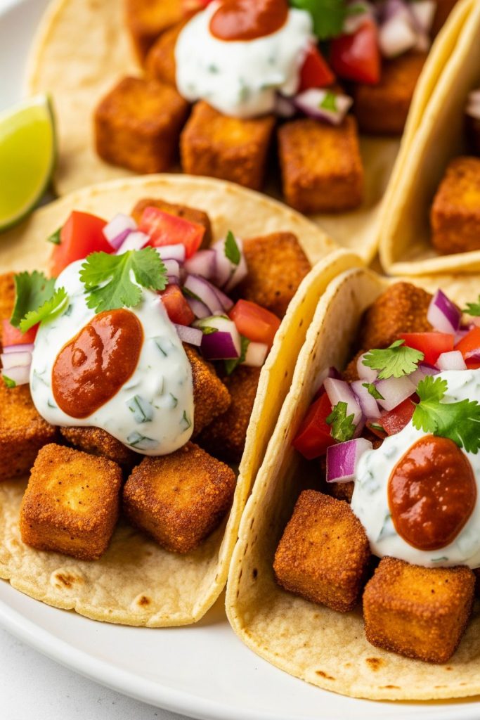 Crispy Tofu Tacos Recipe | Easy Vegan & High-Protein Dinner Idea