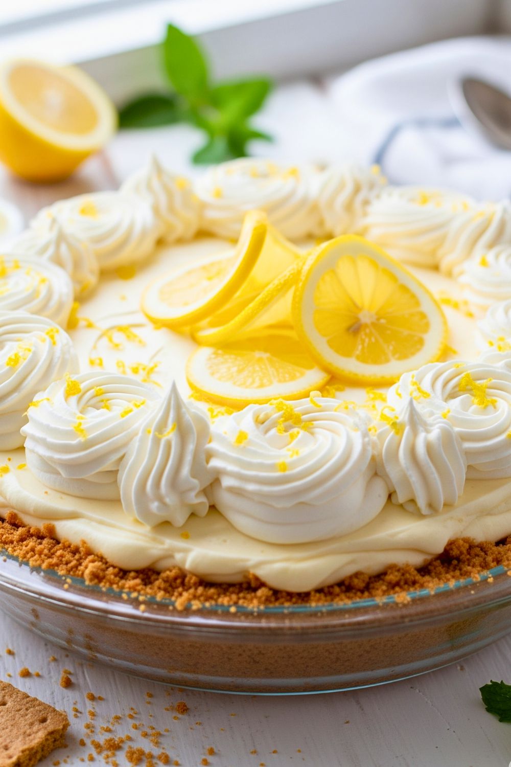 No-Bake Lemon Icebox Pie Recipe | Easy Summer Dessert [15 Minute]